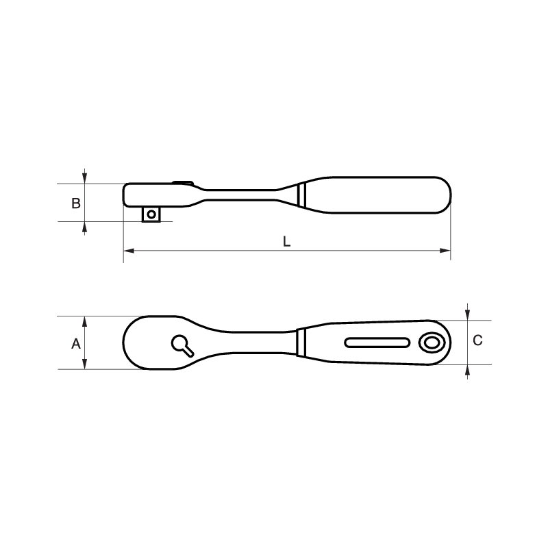 Grzechotka dwukierunkowa 3/8'' 7750SL Bahco