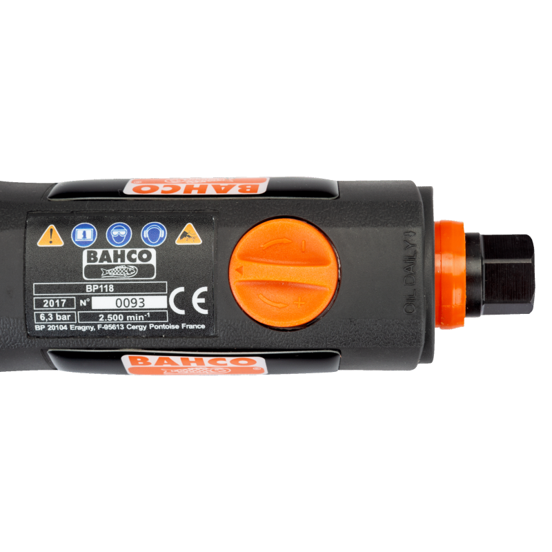 Szlifierka niskoobrotowa pneumatyczna z mocowaniem na kluczyk BP118 Bahco